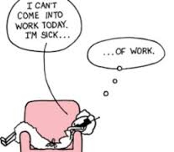 Putting on the "sick" voice.