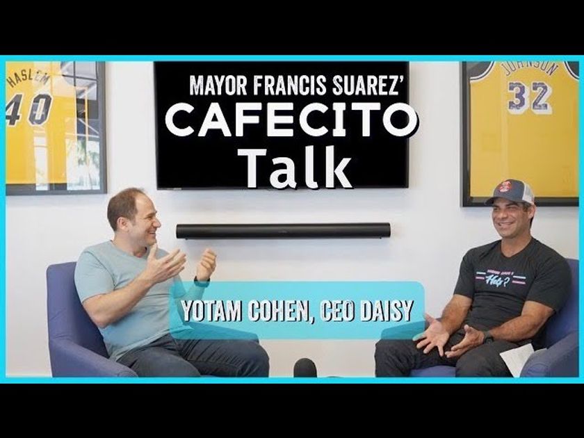 CafecitoTalk interview with Mayor Suarez and Daisy, Kate Wang