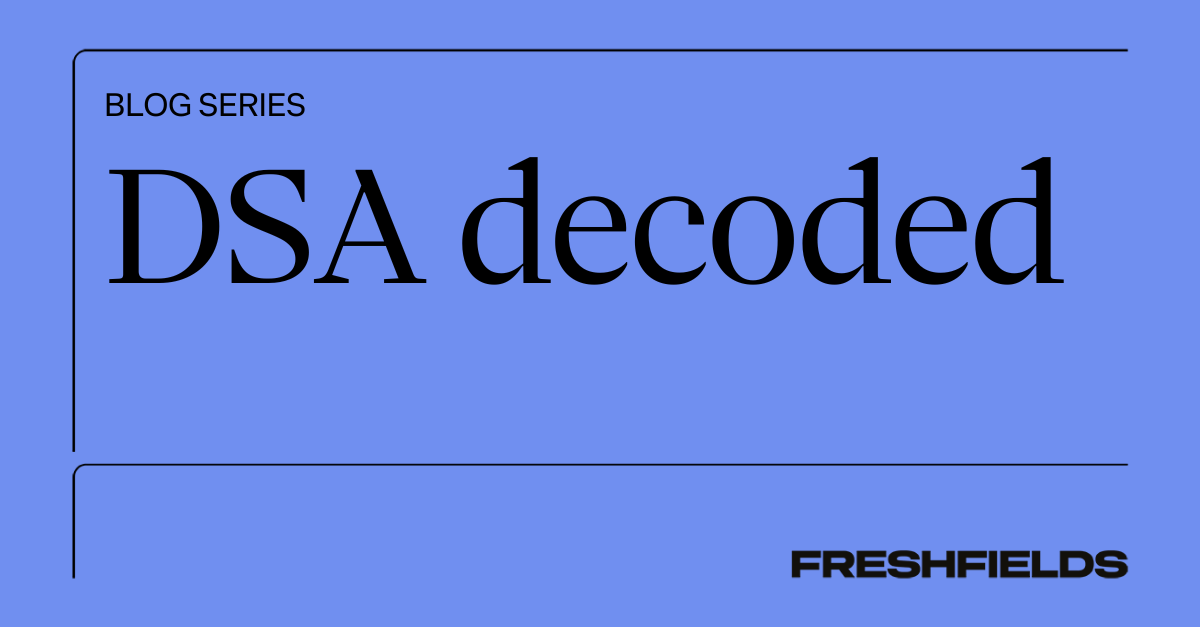 DSA decoded #1: DSA Enforcement - key points, Laura Knoke, Lutz Riede ...