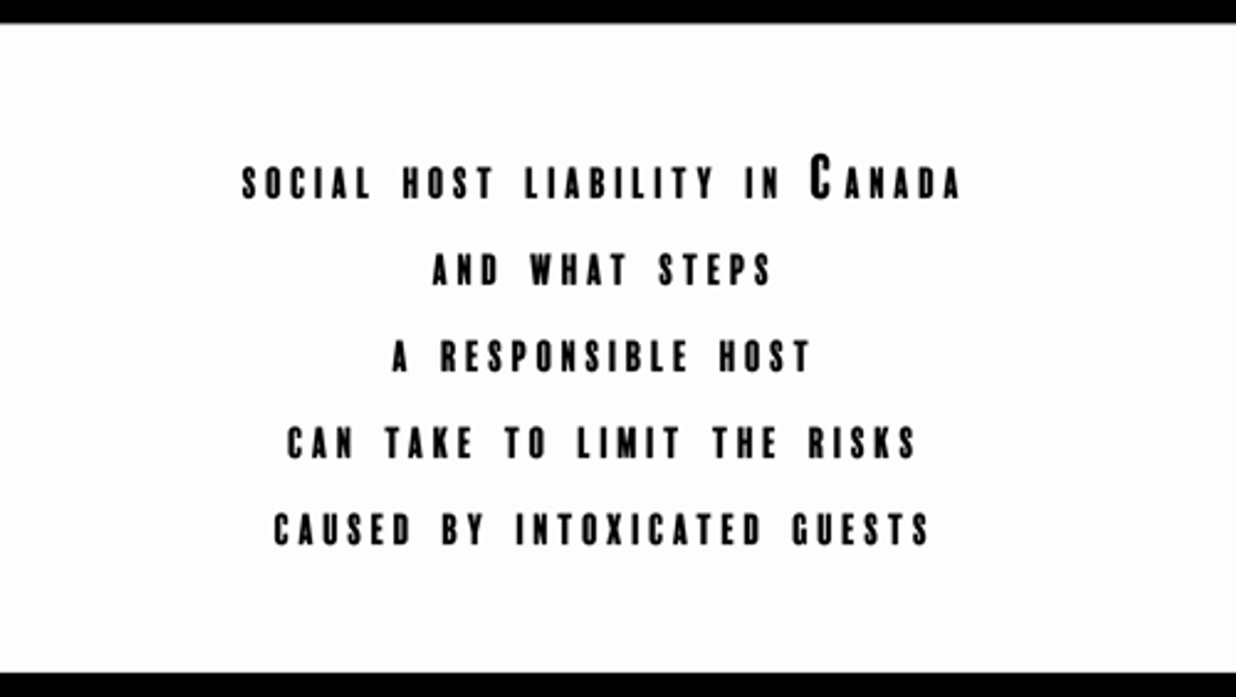 Social Host Liability in Canada and What Steps A Responsible Host Can ...