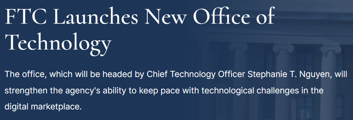 FTC Launches Office of Technology to Support its "Commitment to ...