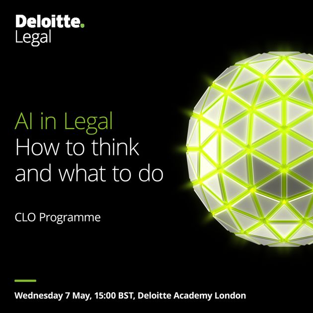 Event invitation | AI in Legal: how to think and what to do, Tom Brunt