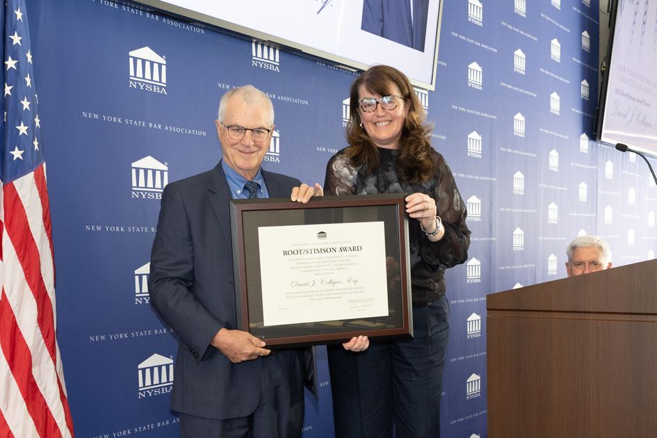 David Colligan Honored by New York State Bar Association for ...