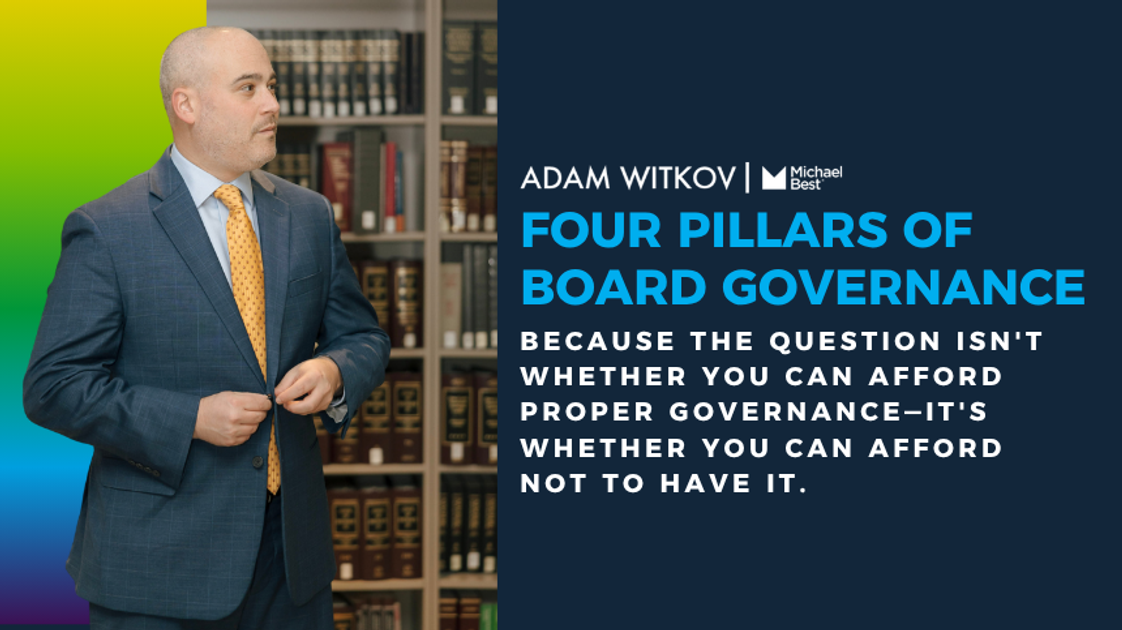 The Four Pillars of Effective Board Structure, Adam Witkov
