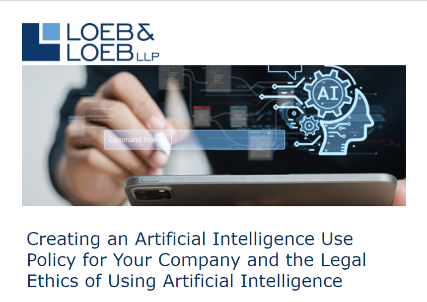 Webinar: Creating an AI Use Policy & Ethical Considerations of Lawyers Using AI, Brian Heidelberger